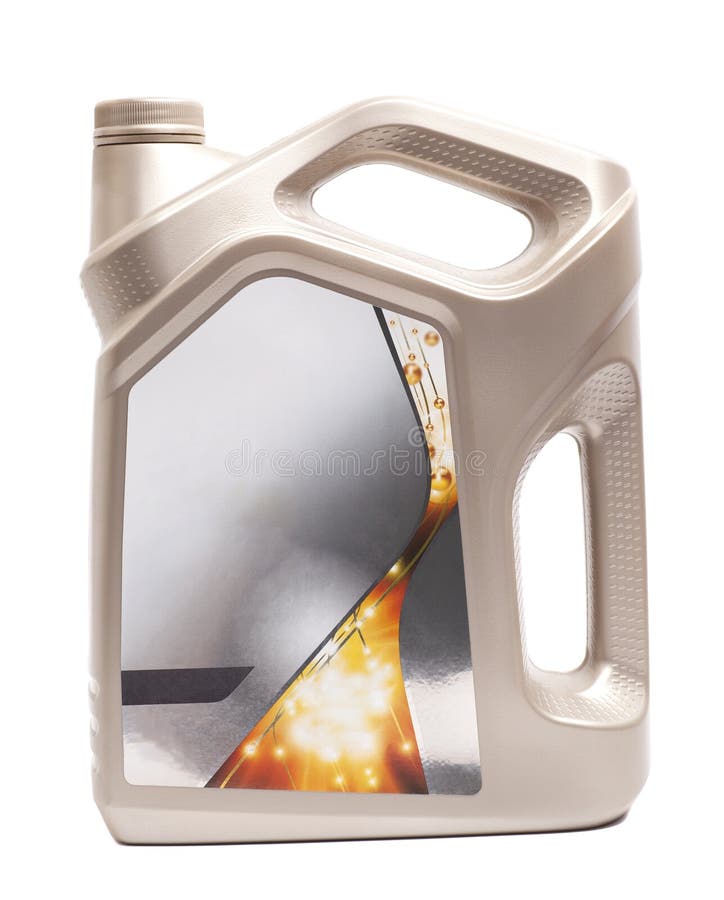 Engine Oil Bottle Isolated on White. Stock Photo - Image of gasoline ...