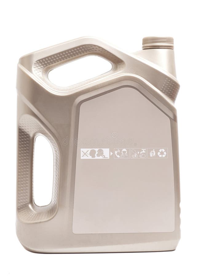 Engine Oil Bottle Isolated on White. Stock Photo - Image of gasoline ...