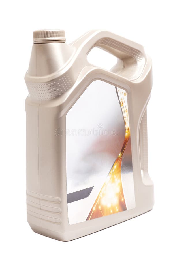 Engine Oil Bottle Isolated on White. Stock Photo - Image of gasoline ...