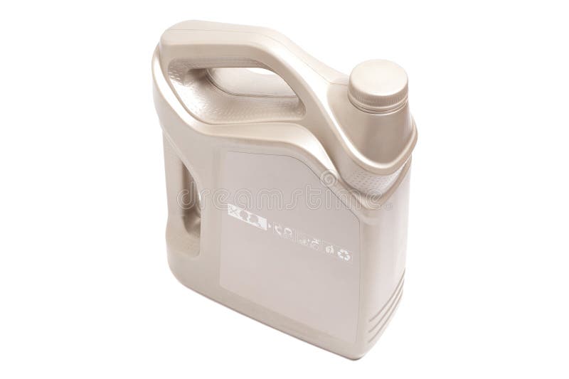 Engine Oil Bottle Isolated on White. Stock Image - Image of full, blank ...