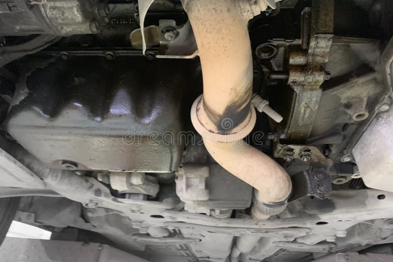 Engine oil leak stock photo. Image of industry, auto - 231657298