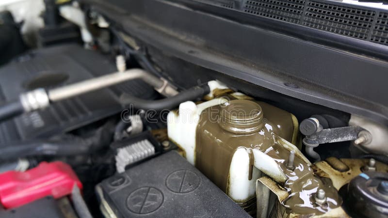 Engine Oil Mix with Oil Cooling Water Car Problems Stock Photo - Image ...