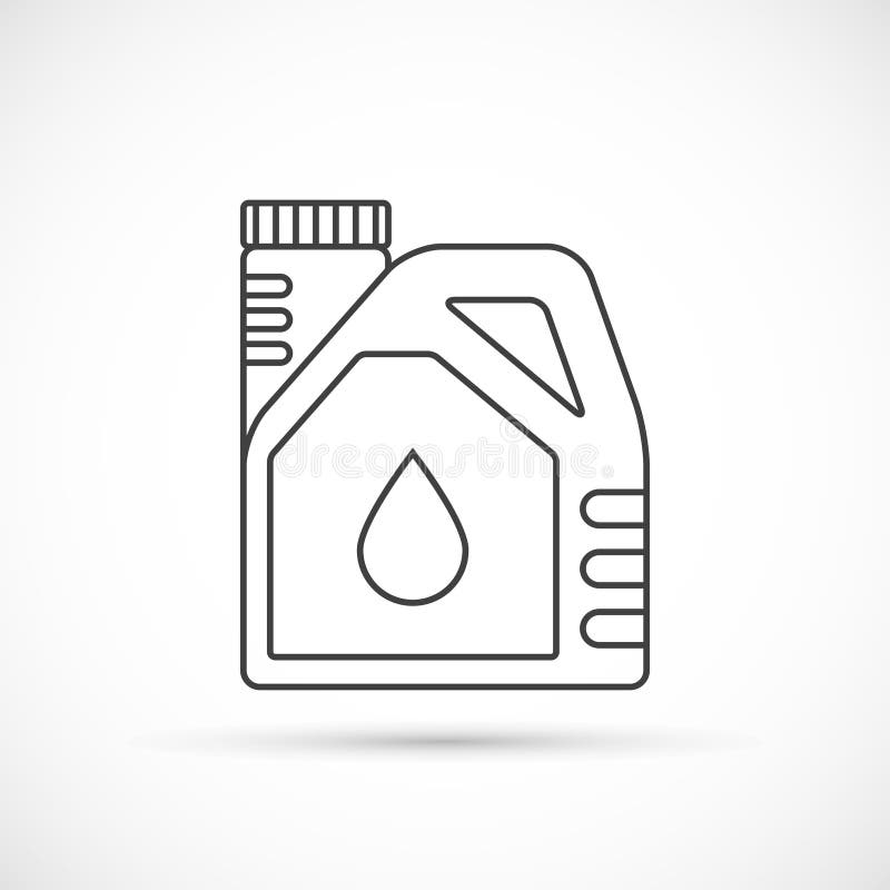 Engine oil outline icon stock vector. Illustration of petrol - 79517594