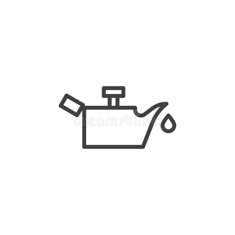 Engine Oil Pressure Line Icon Stock Vector - Illustration of ...