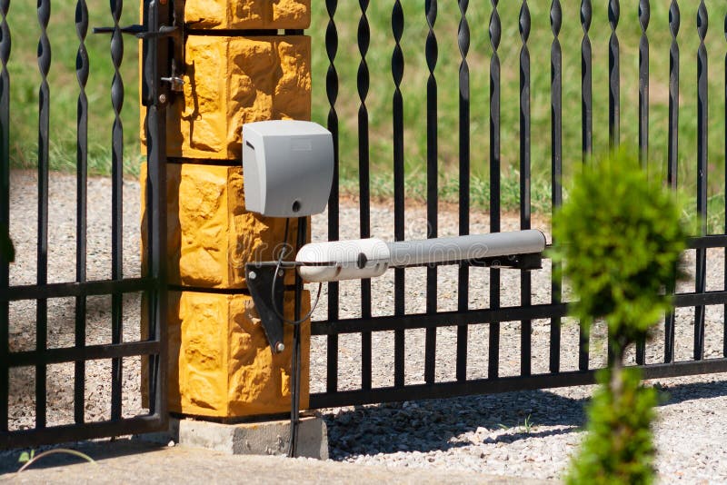 Engine Opener for House Entrance Gate on Remote Control Stock Image ...