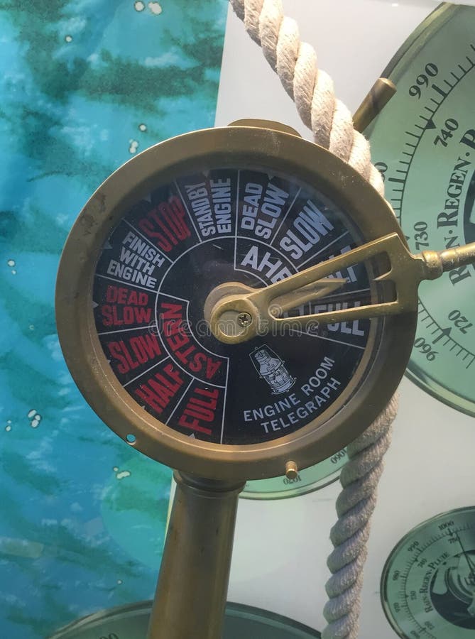 Engine Order telegraph stock photo. Image of order, speed - 50732354