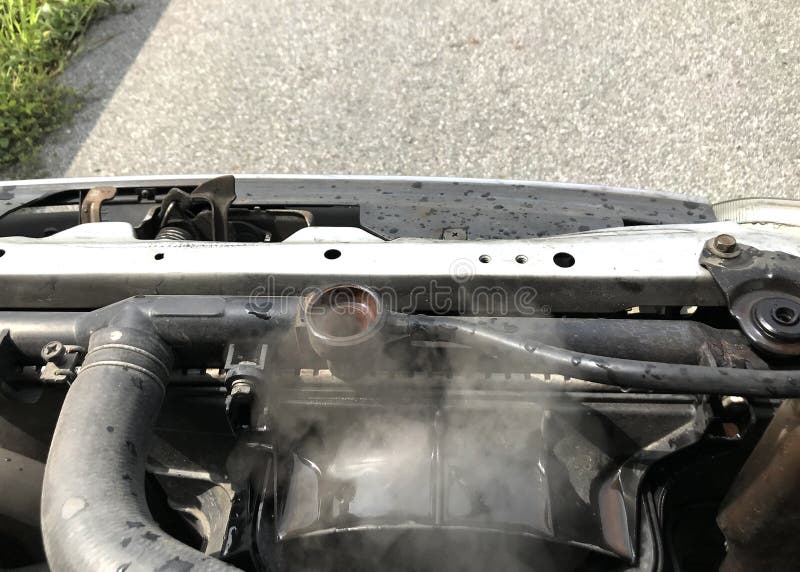 Engine overheating stock image. Image of fire, broken - 128086281