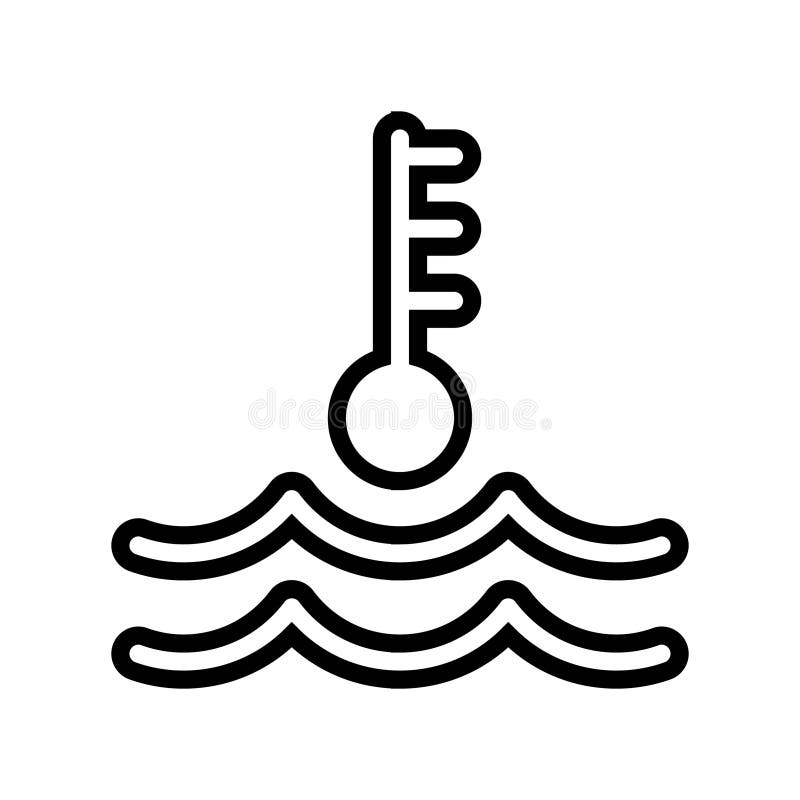 Engine Overheating Car Driving Obstacles Line Icon Vector Illustration ...