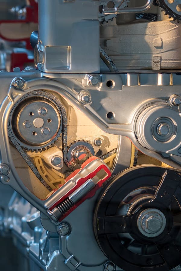 Engine Parts Close-up. Mechanical Engineering Abstract Background Image ...