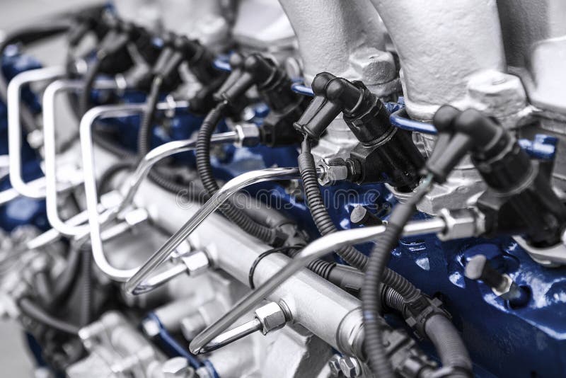 Engine Parts for the Machine. Motor. Stock Image - Image of engineering ...