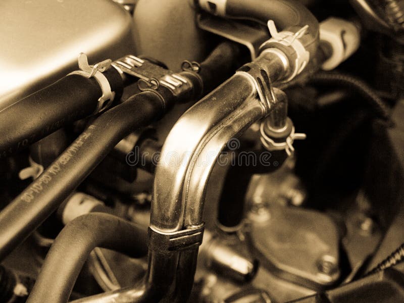 Engine pipes stock image. Image of petrol, retro, details - 11656875