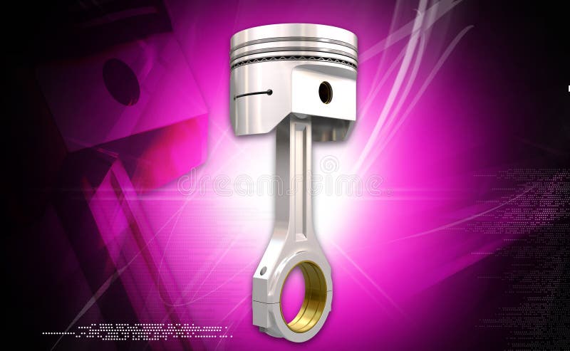 Engine piston stock illustration. Illustration of steel - 40543922
