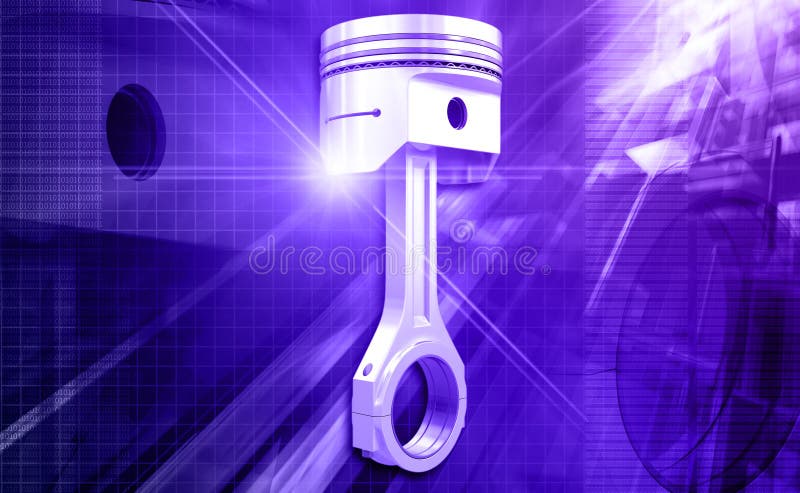 Engine piston stock illustration. Illustration of auto - 42489680