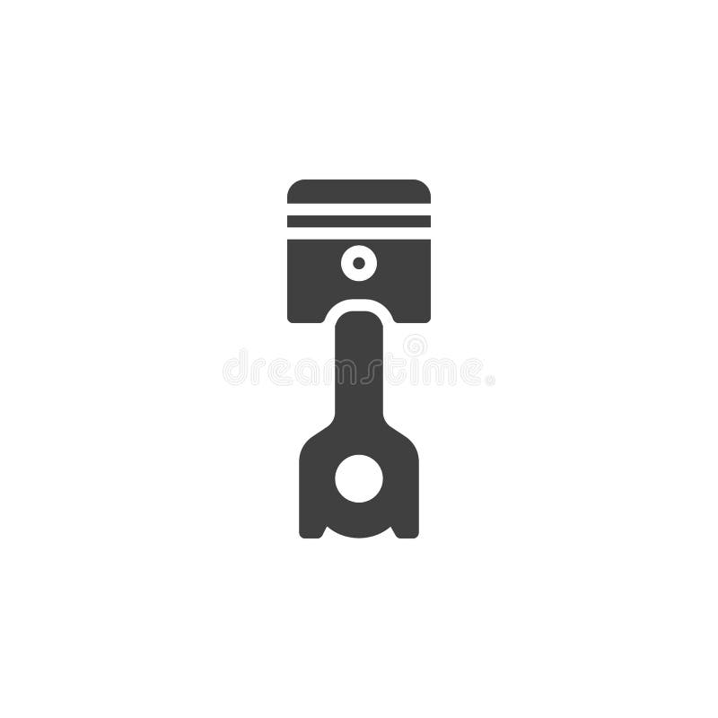 Engine piston vector icon stock vector. Illustration of automobile ...