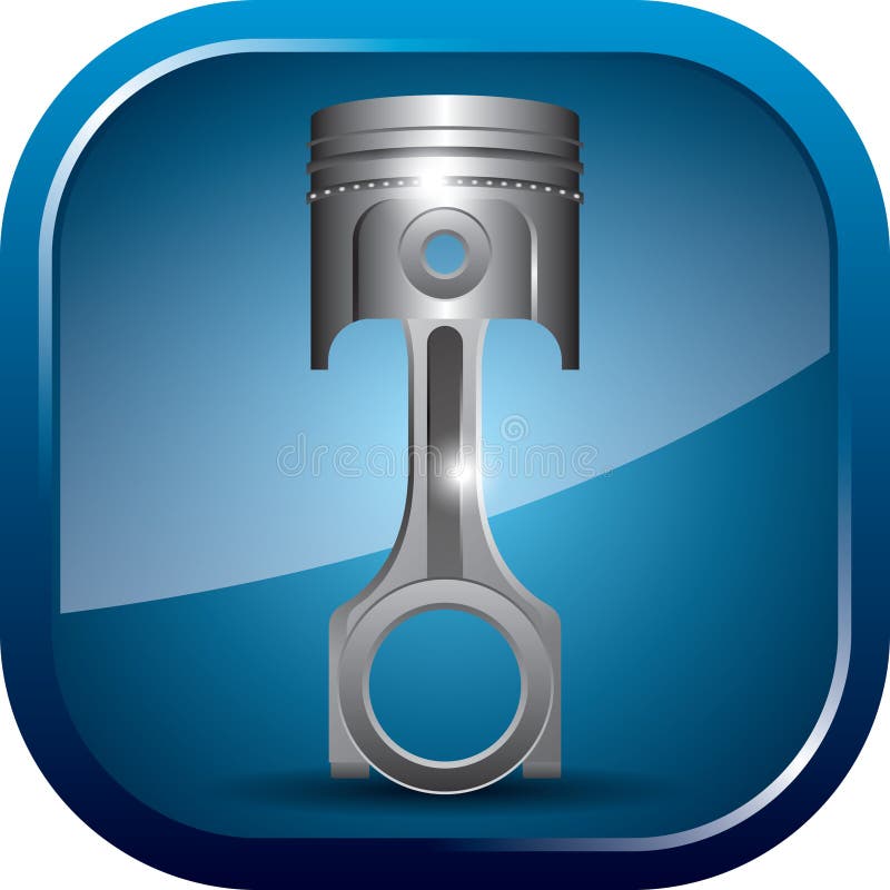 Engine Piston. Vector Illustration Decorative Design Stock Vector ...
