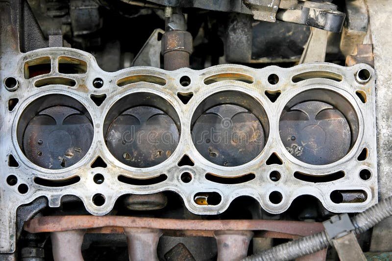 Engine pistons stock image. Image of dirty, engine, repair - 10700887