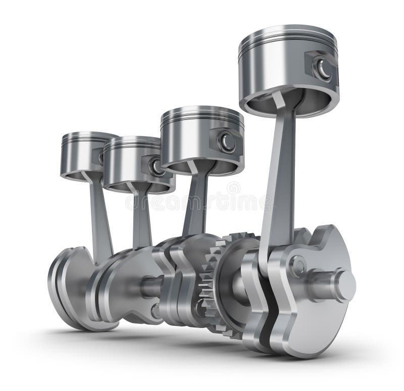 V8 engine pistons stock illustration. Illustration of piston - 20053239