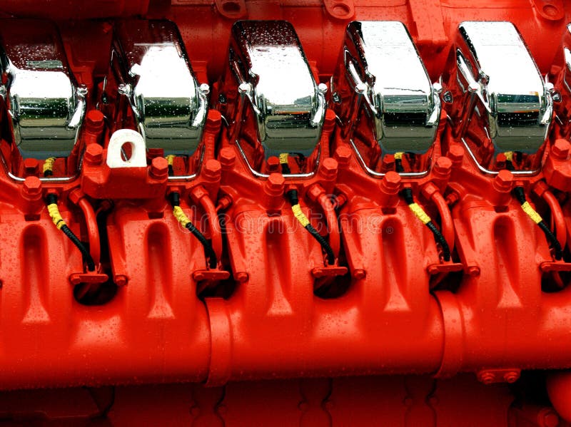 Engine of power generator stock image. Image of service - 3425369