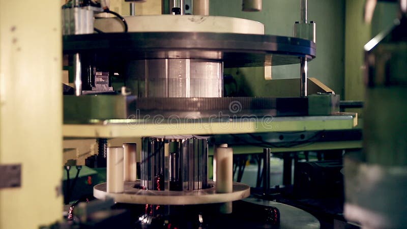 Engine Production Factory. Electric Engine Production Process. Stock ...