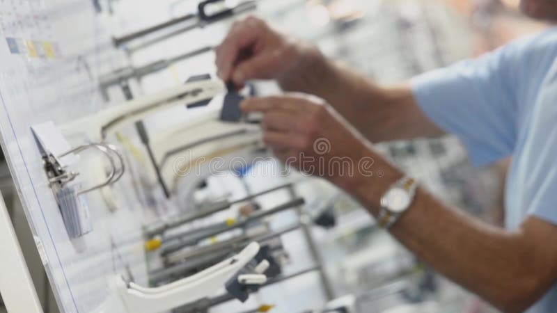 Engine Production Factory. Electric Engine Production Process Stock ...