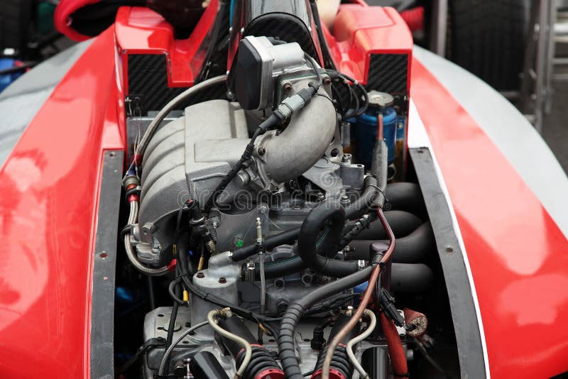 Engine of a Racing Race Car Stock Image - Image of auto, brand: 25897393