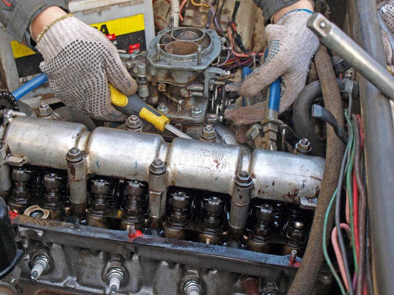 Engine repairing stock image. Image of metal, repairing - 18295925