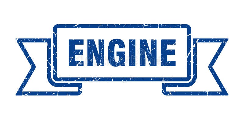 Engine Ribbon. Engine Grunge Band Sign Stock Vector - Illustration of ...