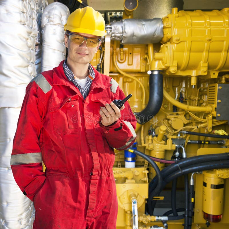 Engine room engineer stock image. Image of professional - 26382103