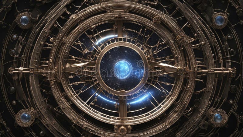 Engine Room _A Steampunk Deep Space Nebula with Stars. the Nebula is a ...