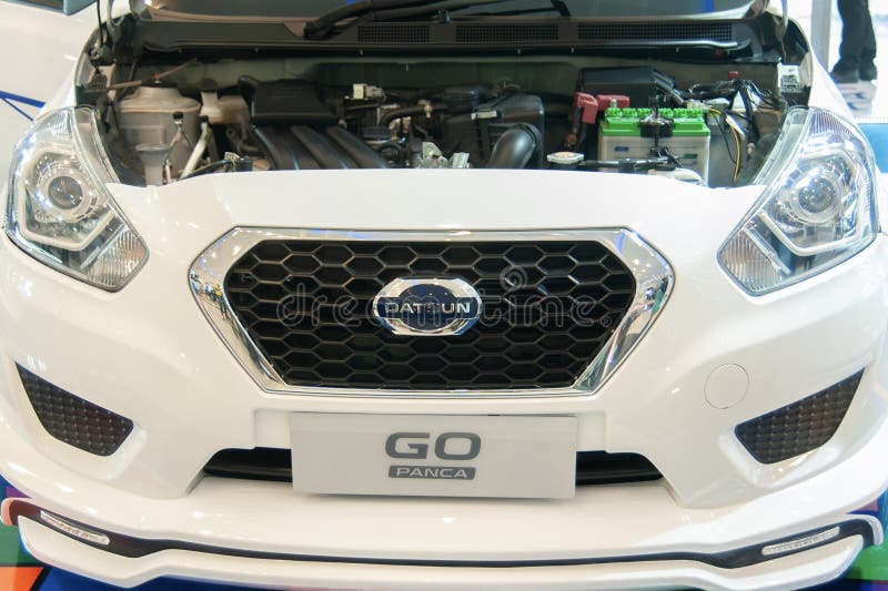 Engine Room of White Datsun Go Hatchback 2014 Editorial Photo - Image ...