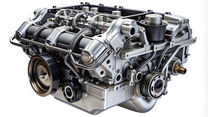 Engine S Embrace: a Symphony of Motion and Silence AI Generated Stock ...