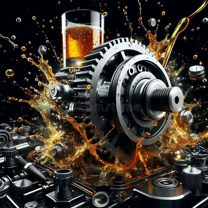 The Engine S Gone Out of Control, it S Blown Out the Oil. Stock ...