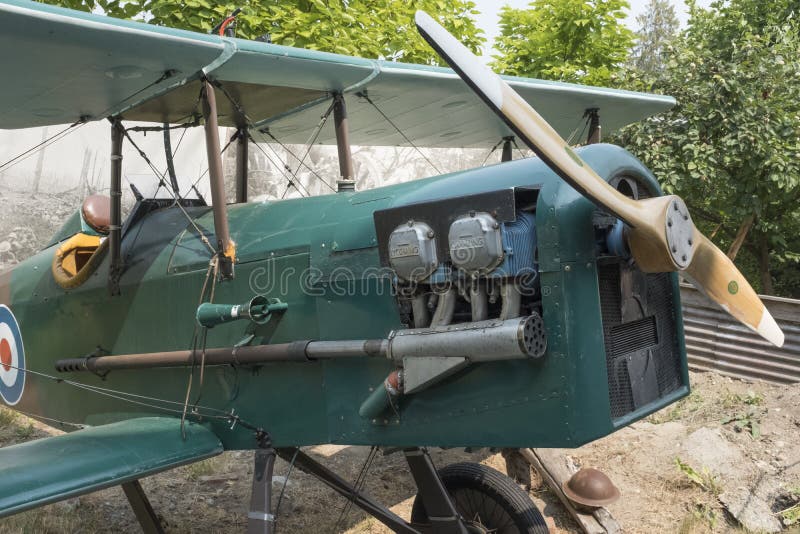 A Replica Royal Aircraft Factory SE5 Fighter Plane Editorial Stock ...