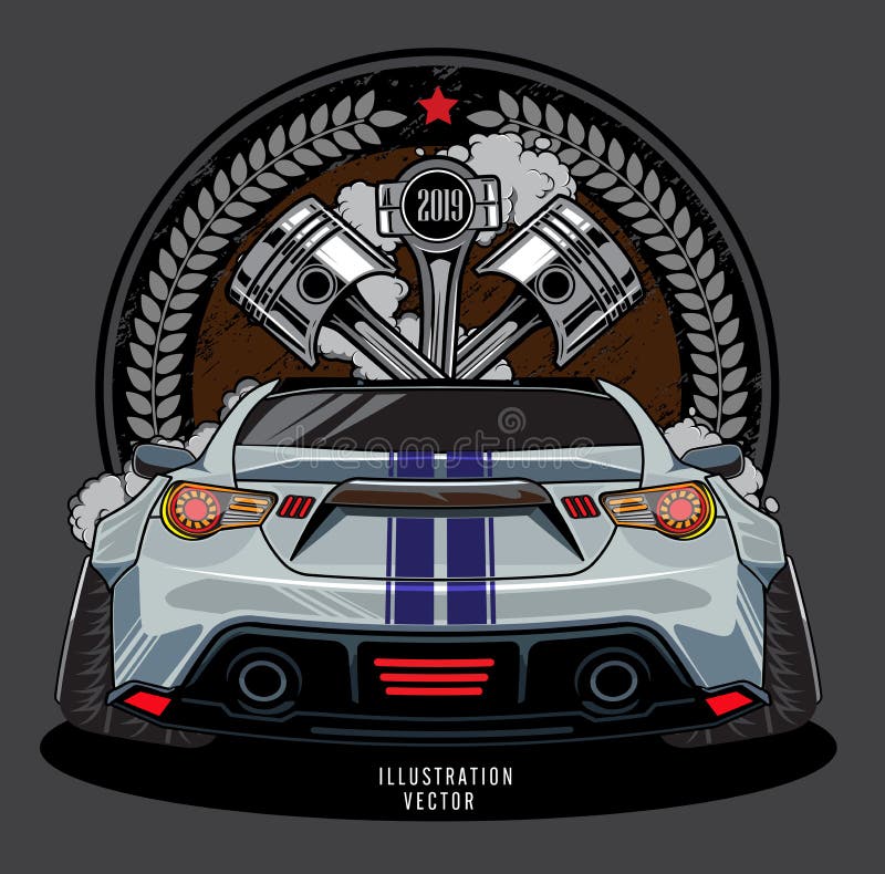Engine Shoulder, Car Piston, Racing Car Graphic Logo Design ...