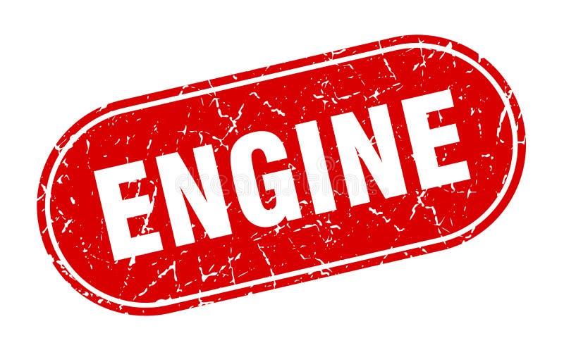 Engine Sign. Engine Circular Band Label. Engine Sticker Stock Vector ...