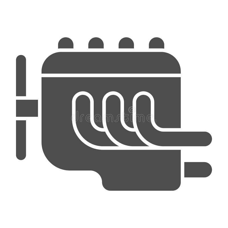Engine Solid Icon. Car Motor Vector Illustration Isolated on White. Car ...