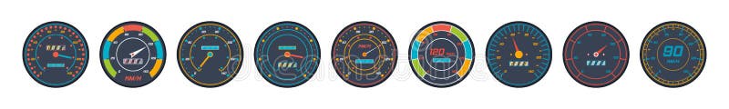 Engine speedometer icons. stock photo. Image of meter - 183318920