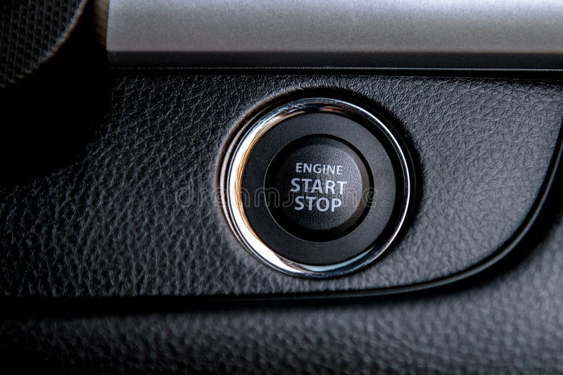 Engine start button. stock image. Image of engine, transportation ...