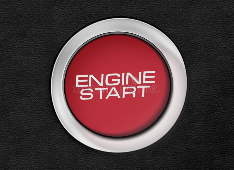 Engine Start Button Close-up Image Stock Image - Image of press, black ...