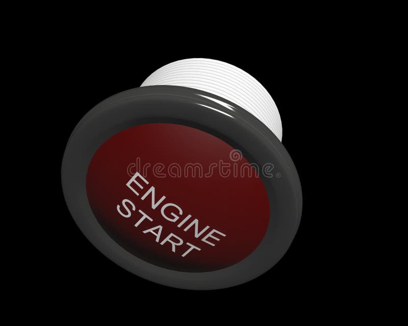 Car Engine Start Stop Button. Starting and Stopping Switch for Motor ...