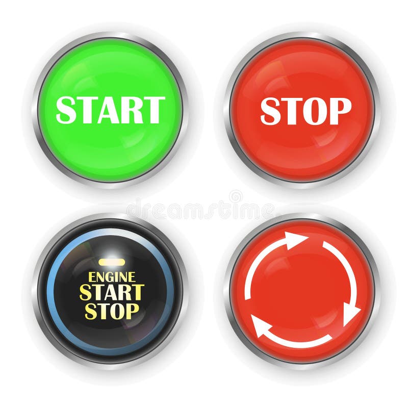 Engine Start Button Automobile Starter Stock Illustrations – 243 Engine ...