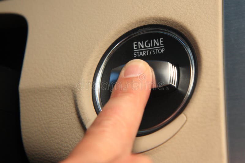 Engine Start/Stop button stock photo. Image of starting - 34228286