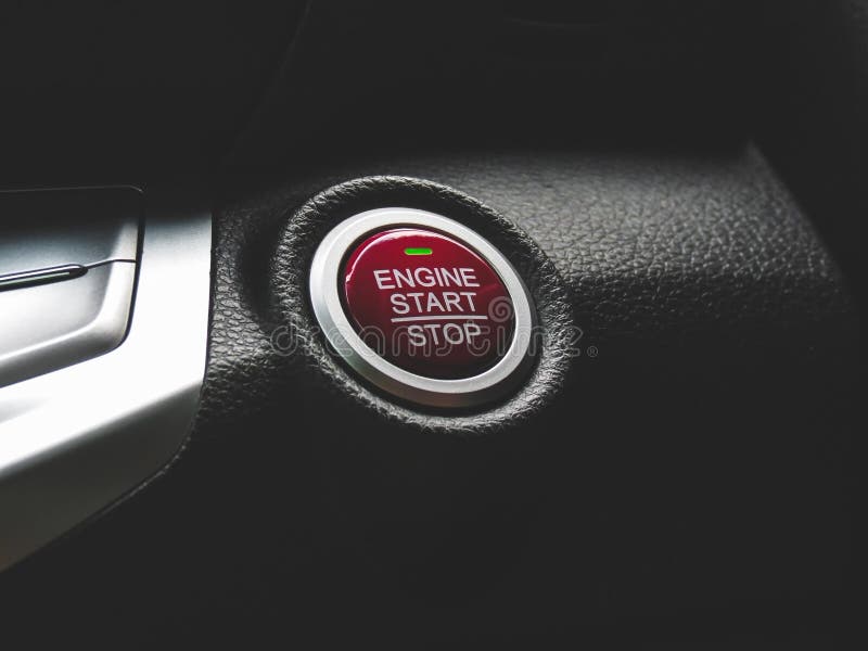 Engine start stop button stock image. Image of switch - 193631275