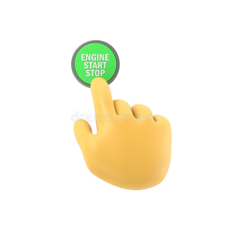 Engine Starting and Stopping System. Engine Start Stock Photo ...