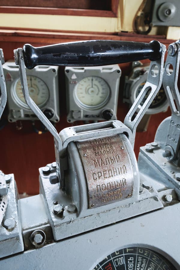 Engine Telegraph of an Old Icebreaker Editorial Image - Image of ...