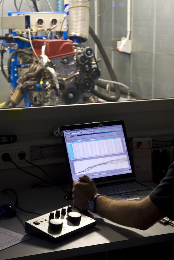 Engine testing stock photo. Image of performance, technology - 10745428