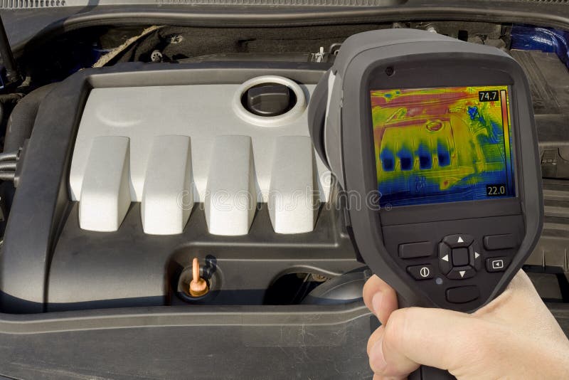 Engine Thermal Image stock photo. Image of investigation - 62706672