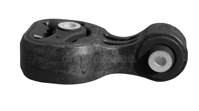 Engine and Transmission Gear Mount of Car Isolated on White Background ...