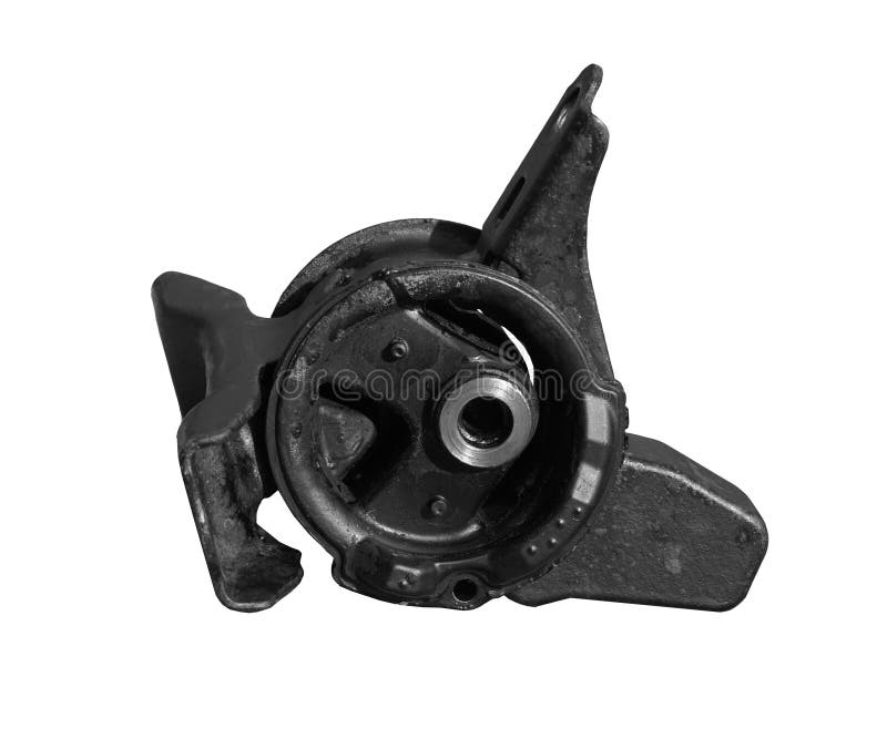 Engine and Transmission Gear Mount of Car Isolated on White Background ...