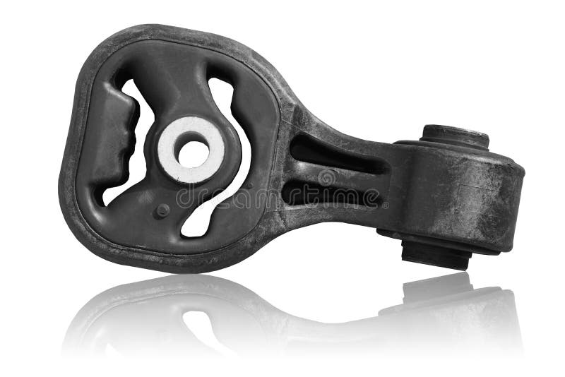 Engine and Transmission Gear Mount of Car Isolated on White Background ...